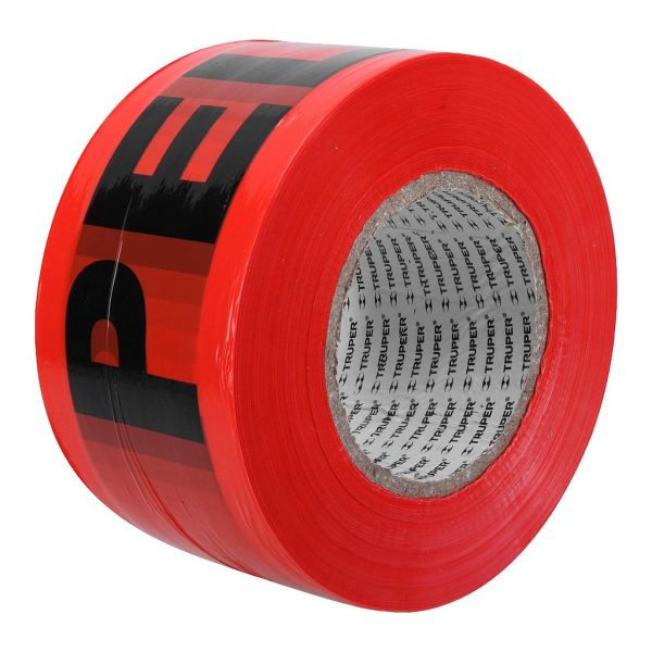 BANDA PRECAUCION PELIGRO ROJA 100M TRUPER 13979 - Punto Ferretero